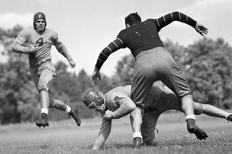 Watch a Man Test a Football Helmet by Getting Kicked in the Head ...