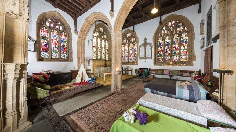 Enjoy a Camping Trip to a Medieval Church in England - InsideHook