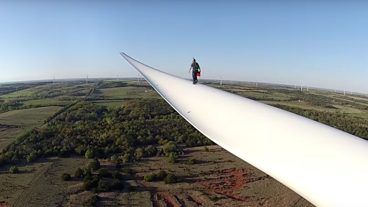 See BASE-Jumper Take Stunning Leap Off Wind Turbine - InsideHook