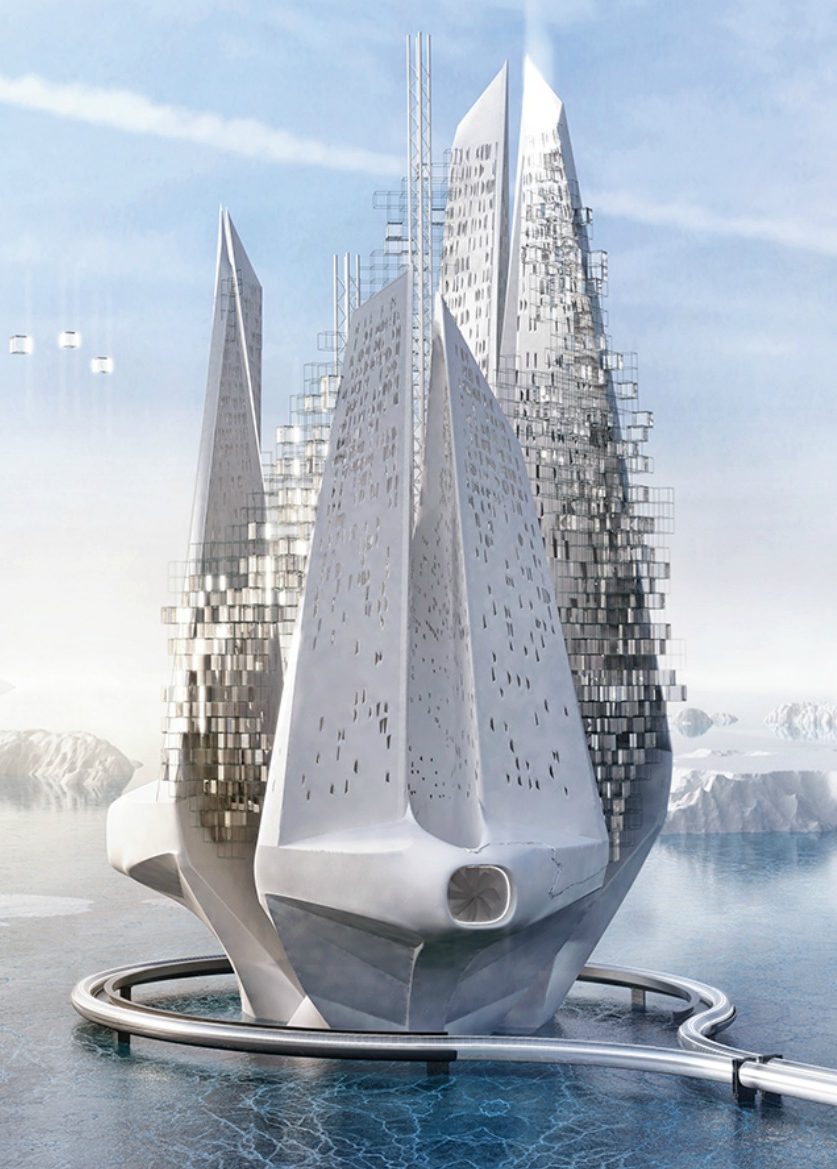 Floating, Iceberg-Inspired Skyscraper Concept Tries to Fight Climate ...