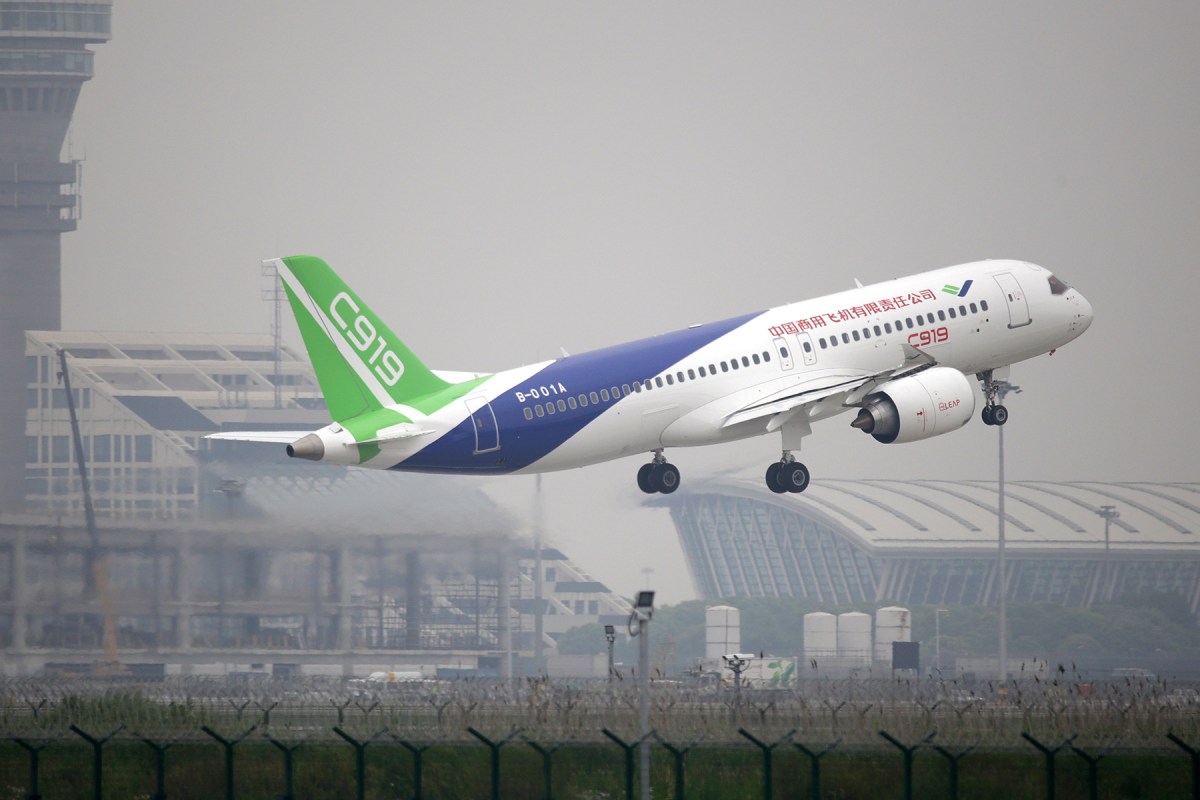 First-Ever Chinese-Built Passenger Jet, the Comac C919, Makes ...