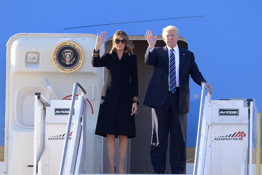 Melania Again Refuses President Trump's Extended Hand - InsideHook