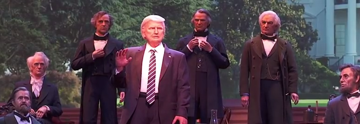 Magic Kingdom's Hall of Presidents Reopens With Robot Donald Trump ...