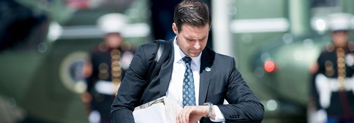 Former Quarterback John McEntee Keeps Low White House Profile - InsideHook