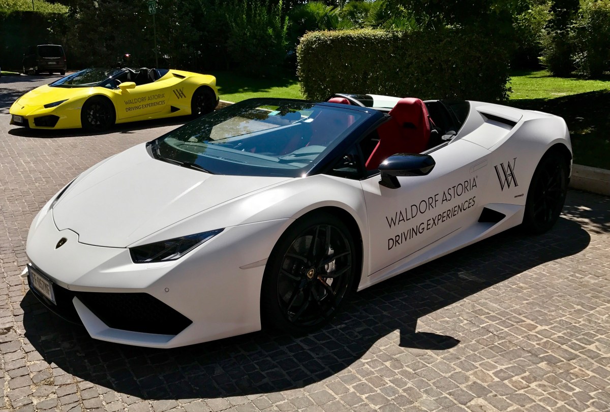 The Waldorf Astoria Lets You Drive a Lamborghini Through Rome - InsideHook