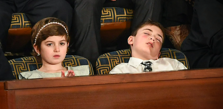 Bullied Child Invited by Trump to SOTU Hailed a Hero for Falling Asleep ...
