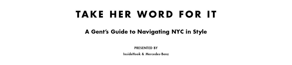 Take Her Word For It - InsideHook