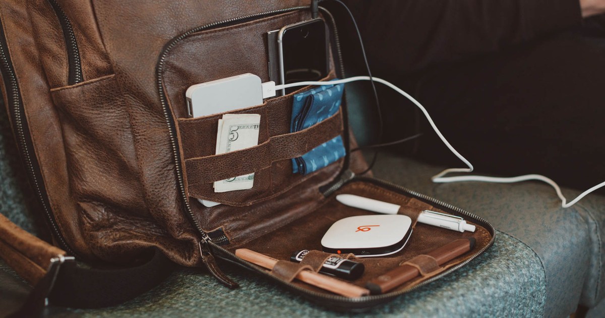 Venture Backpack from This Is Ground Is Leather With Wifi - InsideHook