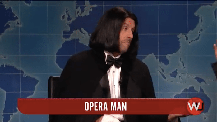 Adam Sandler Hosts "SNL" and Brings Back Opera Man to Mock Biden, Trump ...