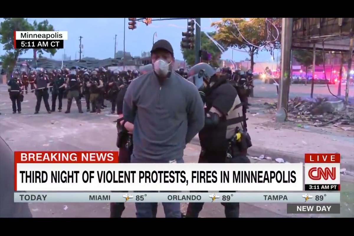 Black CNN Reporter Omar Jimenez Arrested Live on Air at MN Protests ...