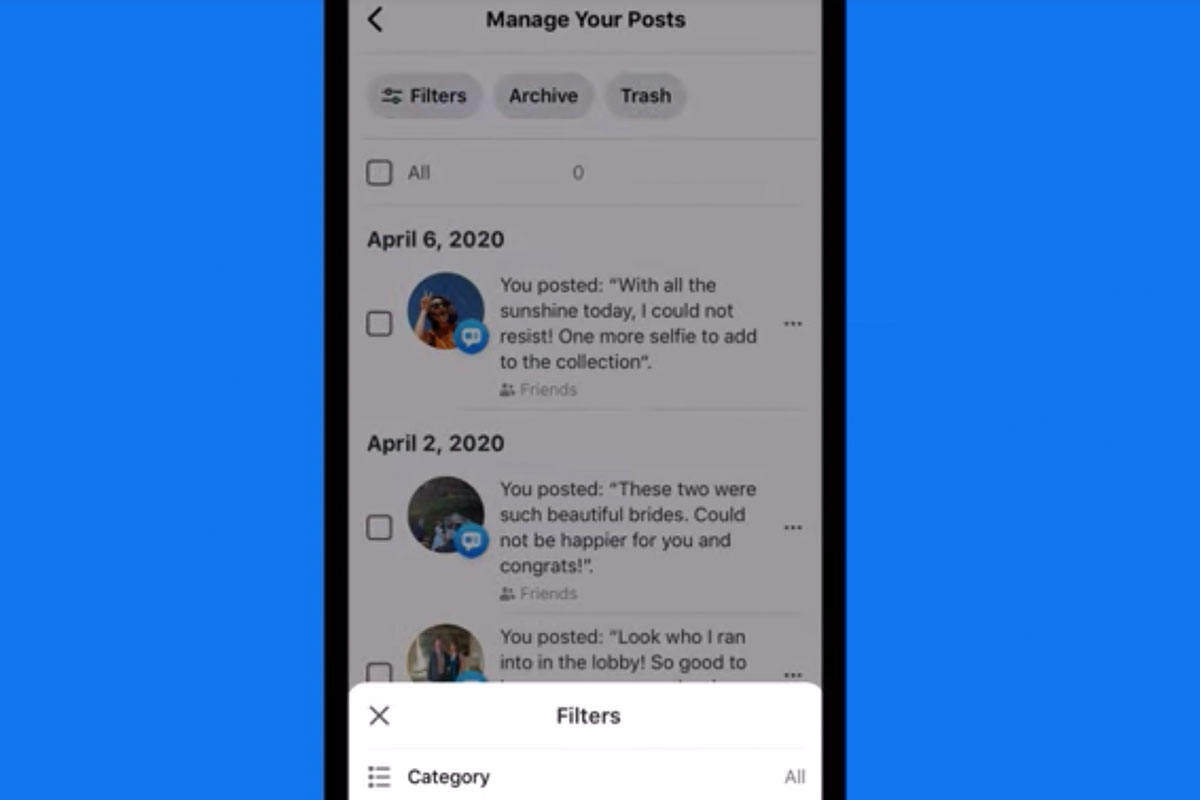 How to Use the "Manage Activity" Feature on Facebook - InsideHook