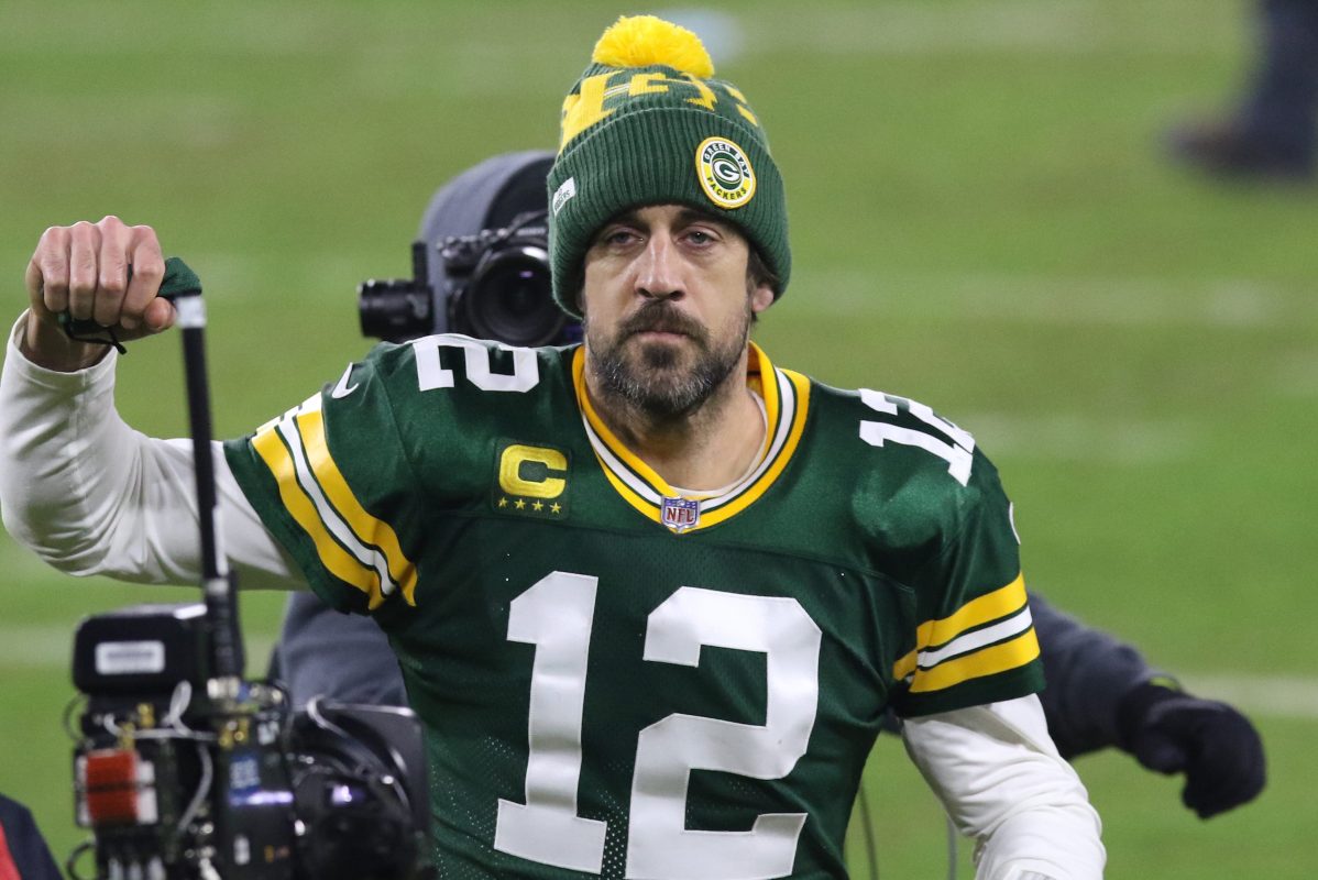 Aaron Rodgers at Lambeau After Winning Game of Chicken With Packers ...