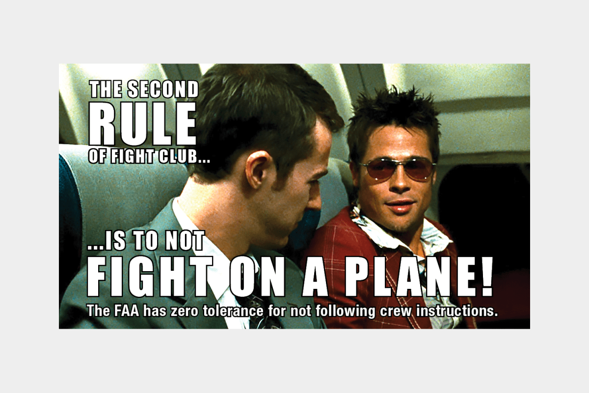 The FAA Is Using Memes to Appeal to Unruly Passengers - InsideHook