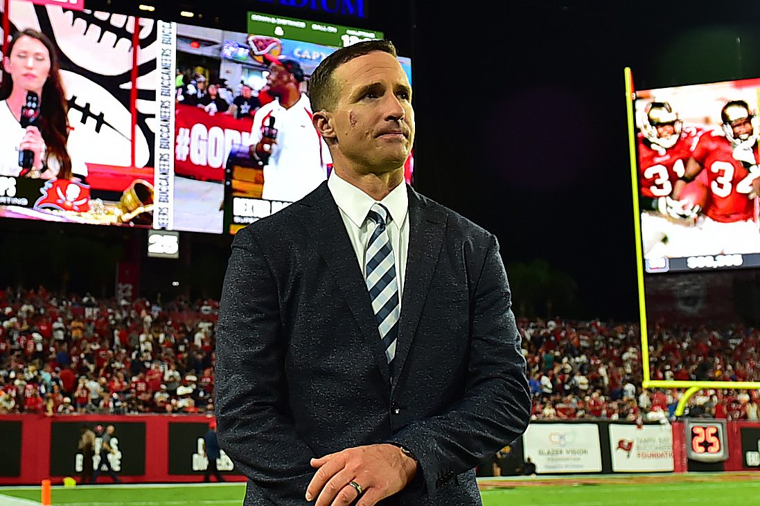 NBC's Drew Brees Breaks Down His Rookie "Sunday Night Football" Year ...