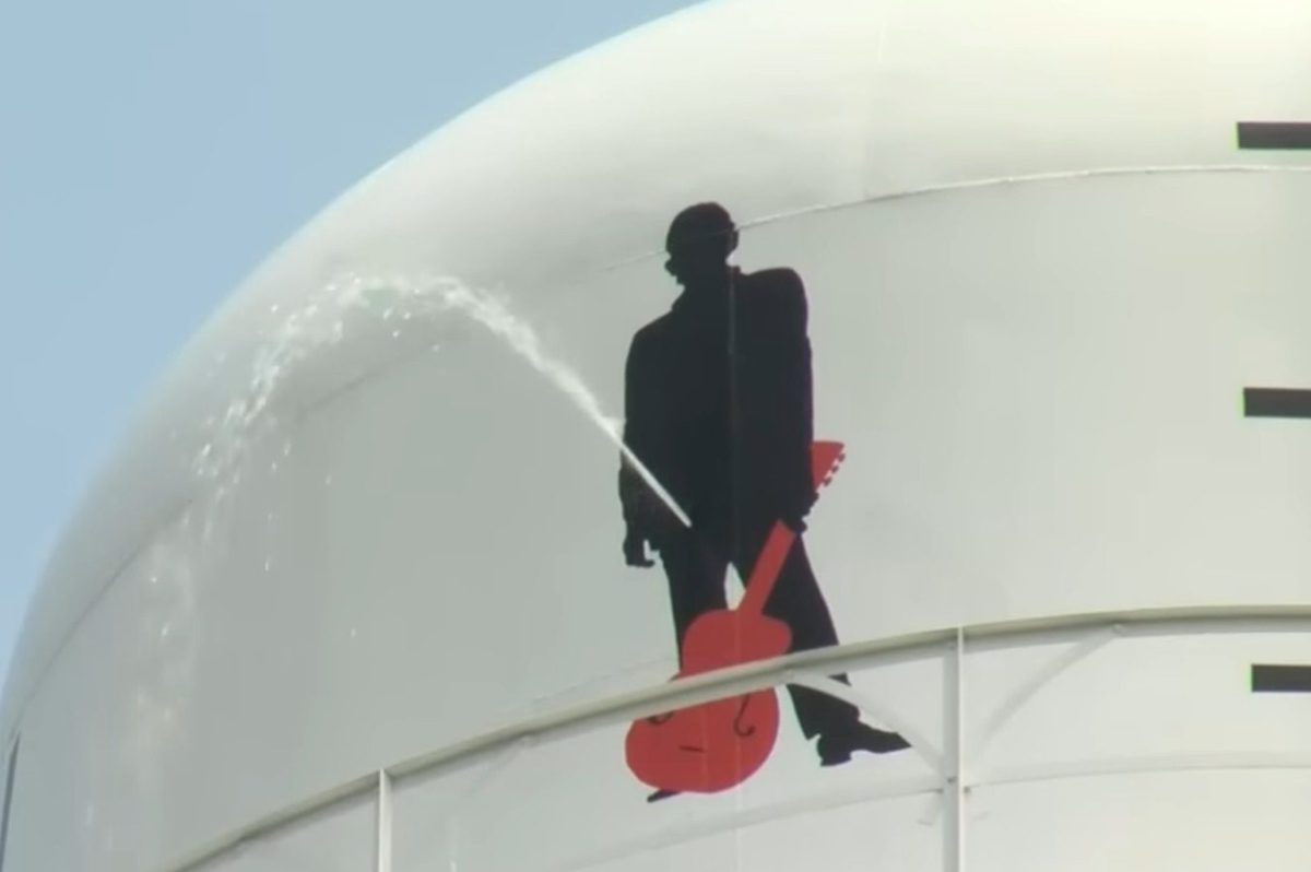 Man Arrested for Shooting Johnny Cash Water Tower to Make It Look Like ...
