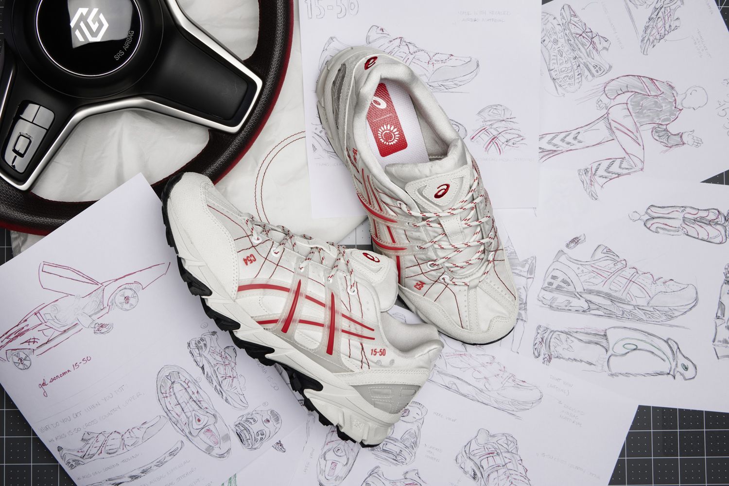 New Asics Gel-Sonoma 15-50 Sneaker Made of Detonated Airbags - InsideHook