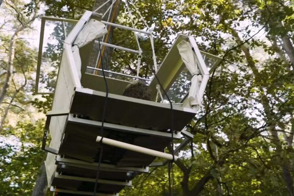 Designer Creates Bicycle-Friendly Portable Treehouse - InsideHook