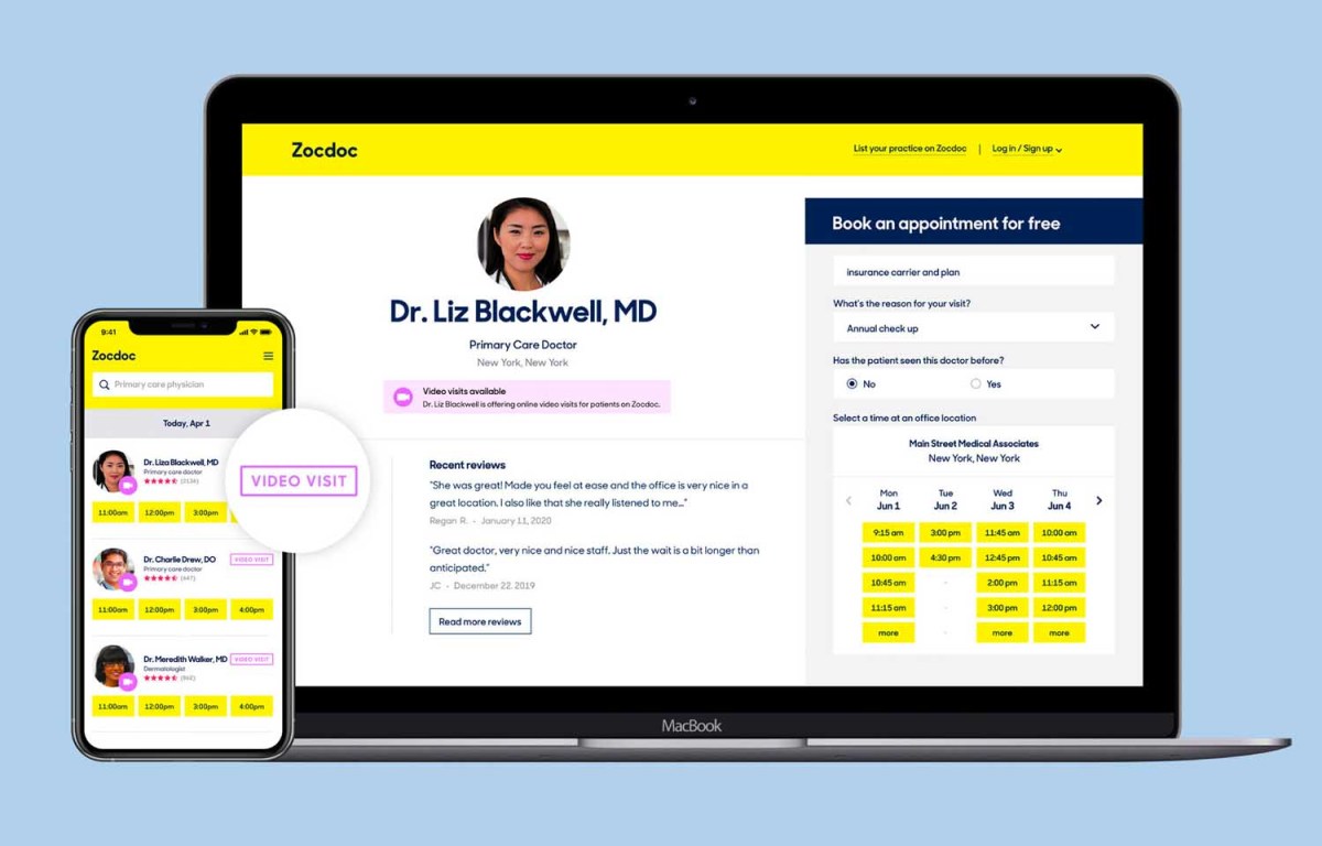 Need a New Doctor? Zocdoc Can Help. - InsideHook