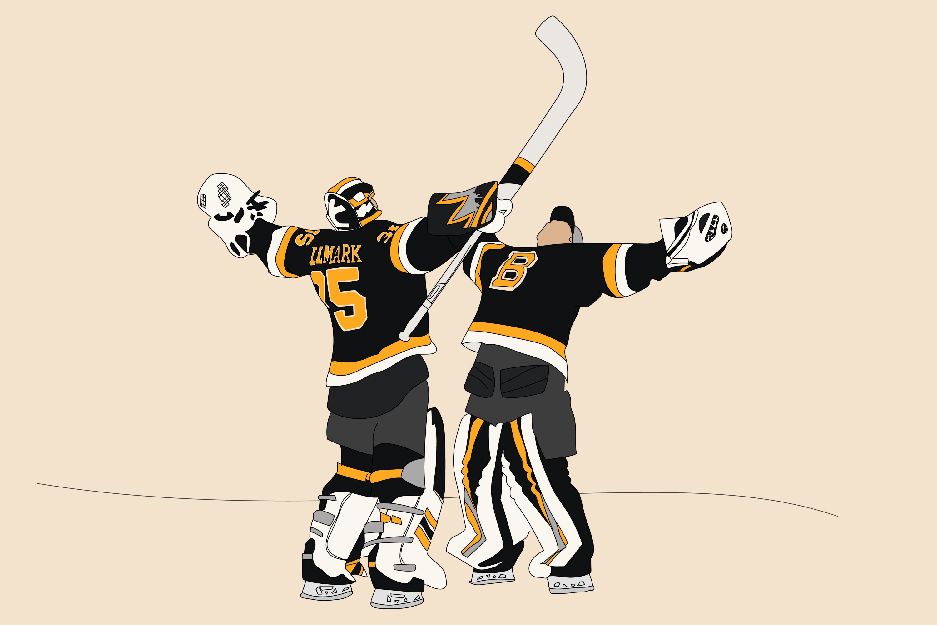 Swayman and Ullmark's Hug Could Go Down in Hockey History - InsideHook