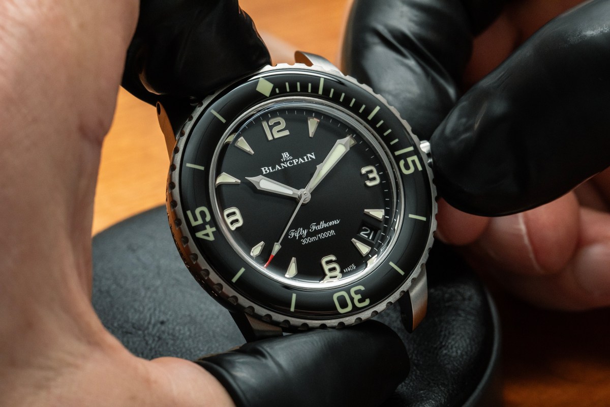 Wearing the Blancpain Fifty Fathoms Automatique 42mm - InsideHook