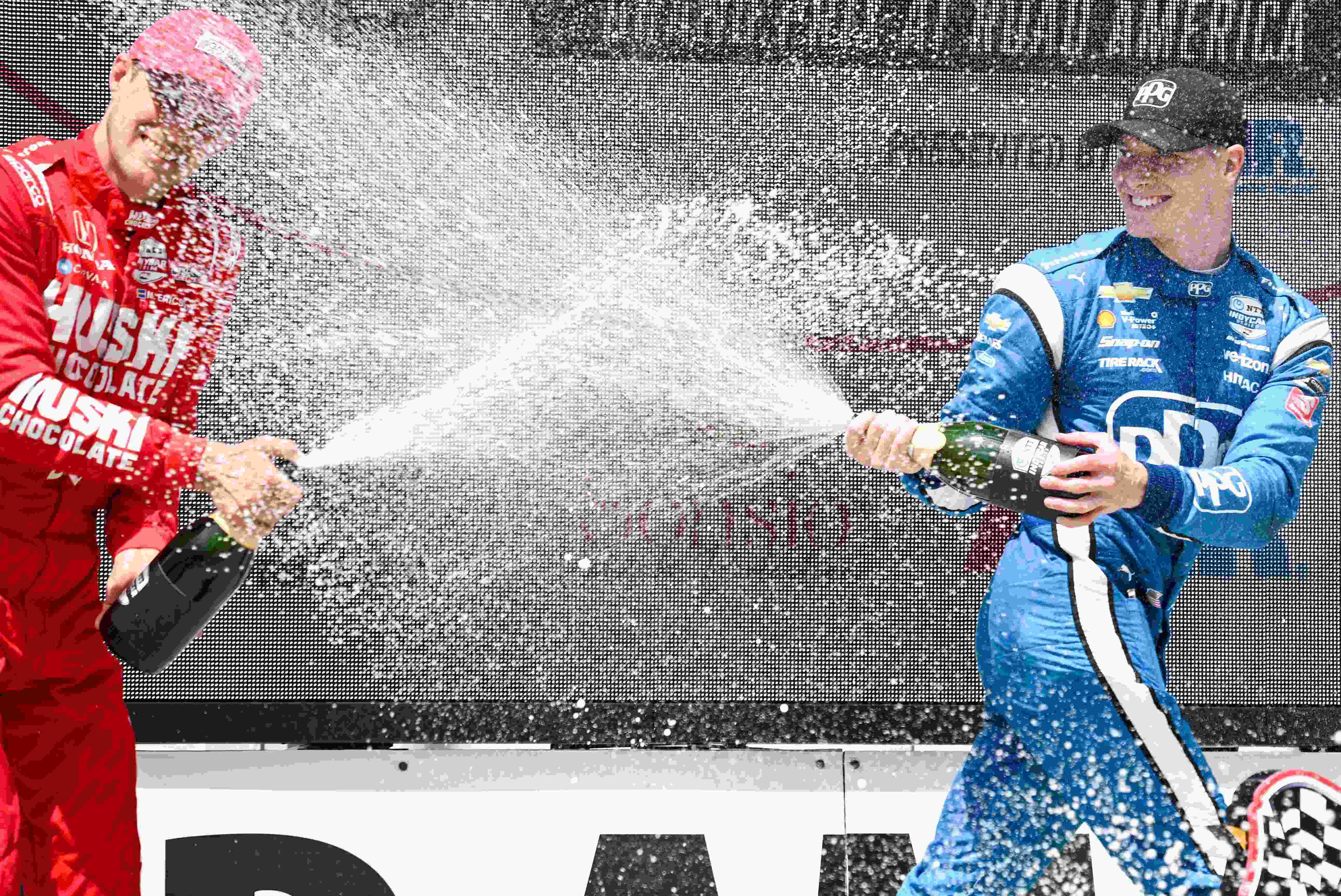 Indy 500's Marcus Ericsson and Josef Newgarden Go for the Milk - InsideHook