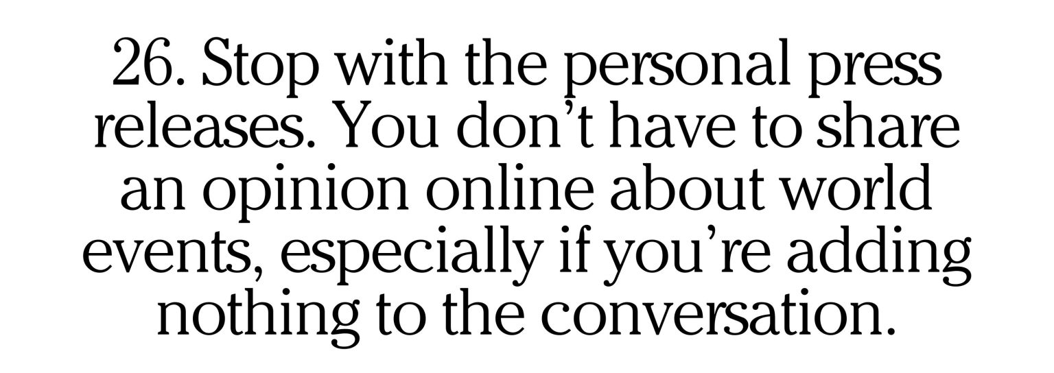 How to Behave Online: 84 New Rules - InsideHook