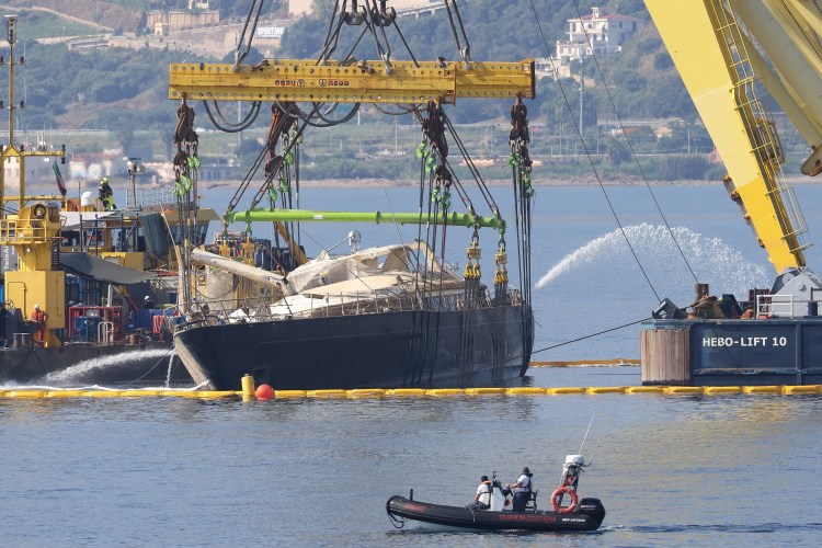 Recovery Efforts Retrieve Submerged Superyacht - InsideHook